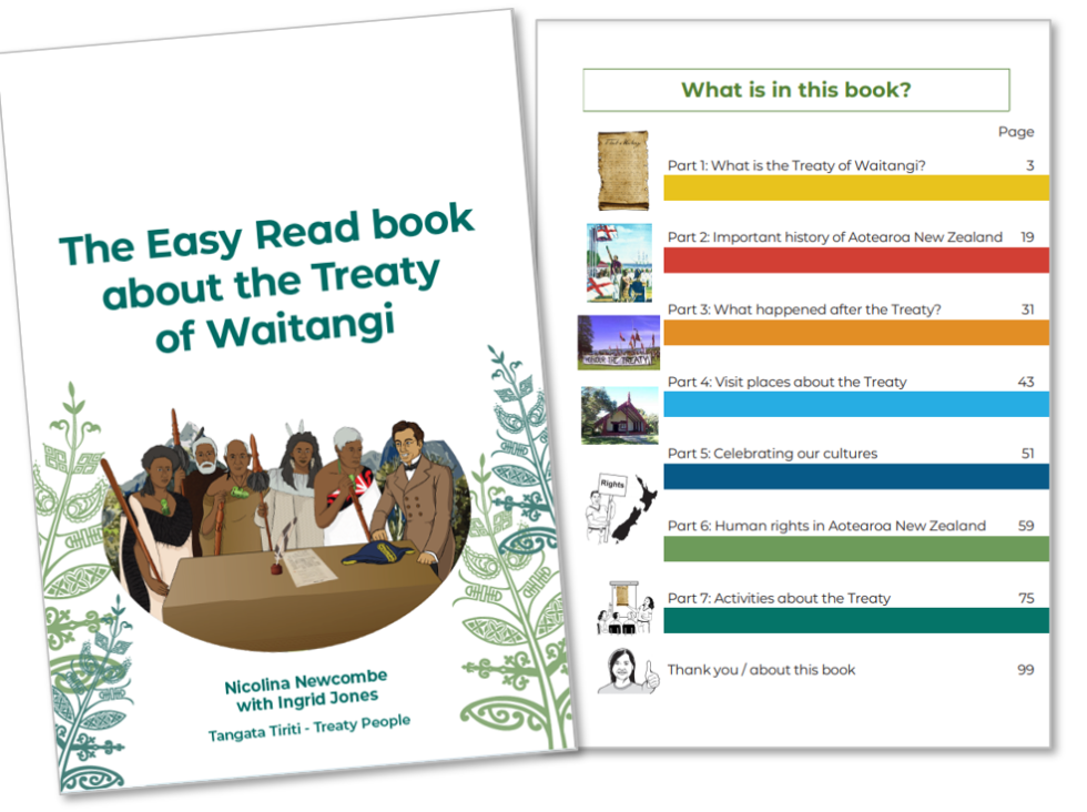 The Easy Read book about the Treaty of Waitangi | tangata tiriti